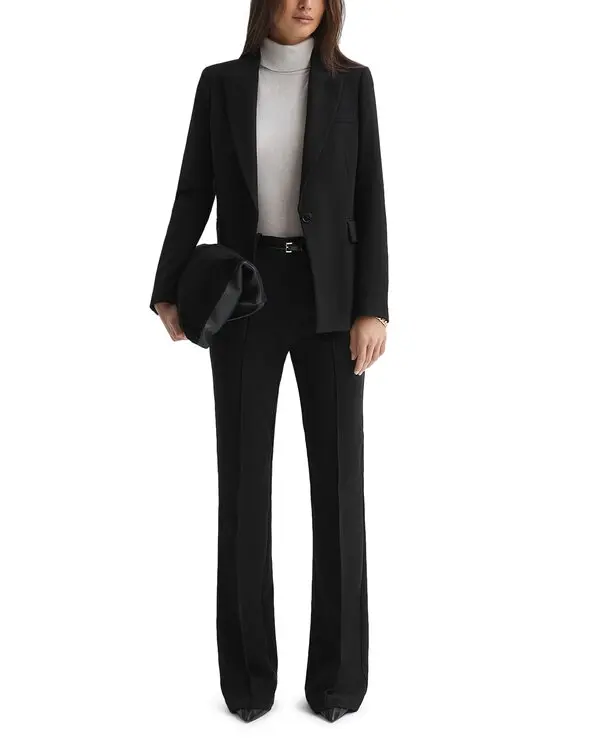 REISS Gabi Single Breasted Jacket - Black