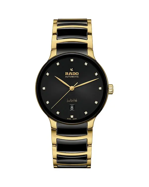 RADO Centrix Diamond Automatic Watch, 39.5mm - Black