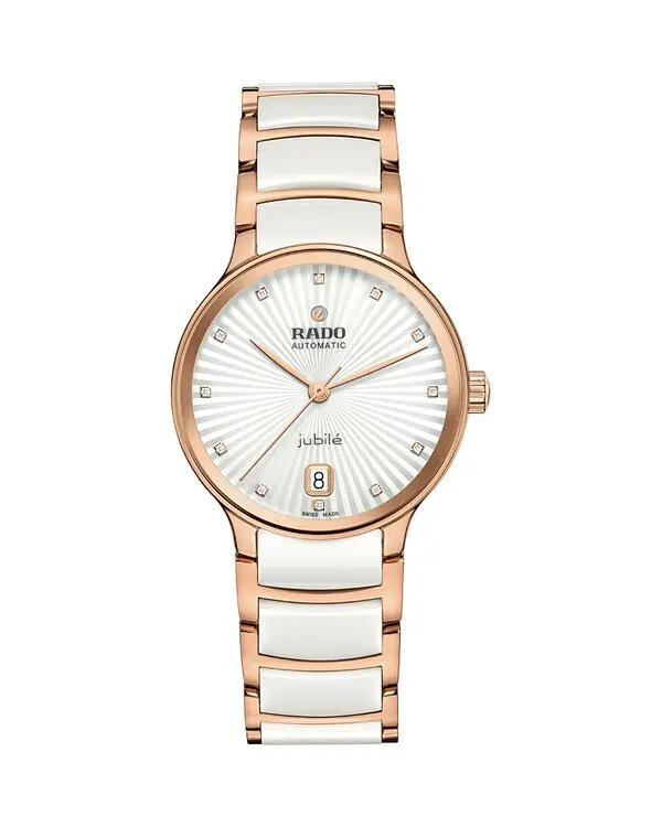 RADO Centrix Diamond Automatic Watch, 39.5mm - Silver