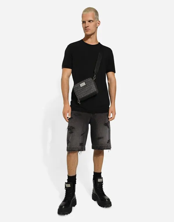 Dolce & Gabbana Coated Jacquard Crossbody Bag - Print