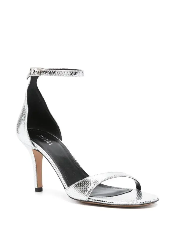 Isabel Marant Étoile Ailisa 80mm Leather Sandals - Silver