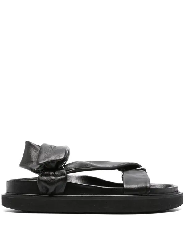 Isabel Marant Étoile Naori Leather Sandals - Black