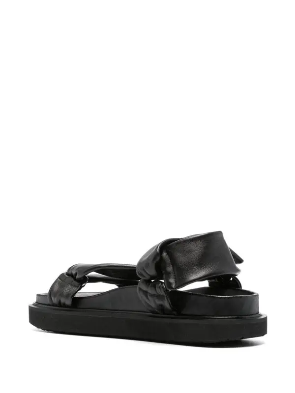 Isabel Marant Étoile Naori Leather Sandals - Black