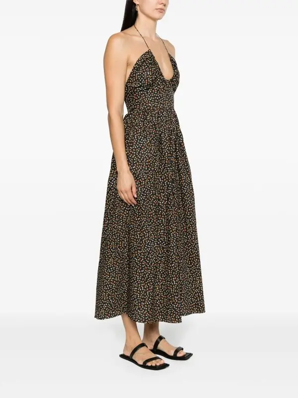 Matteau Floral-print Halterneck Maxi Dress