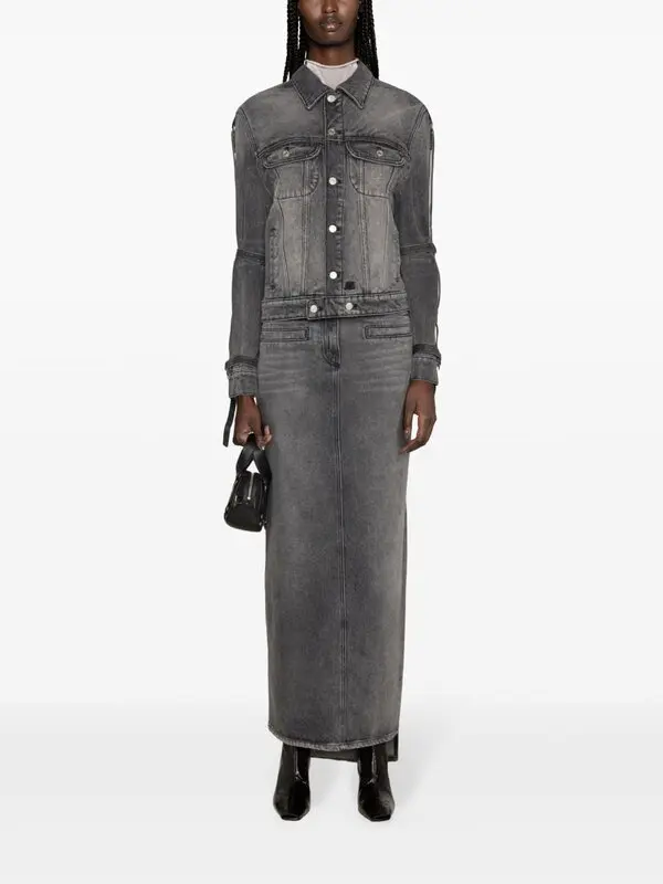 COURREGES Strap-embellished Denim Jacket