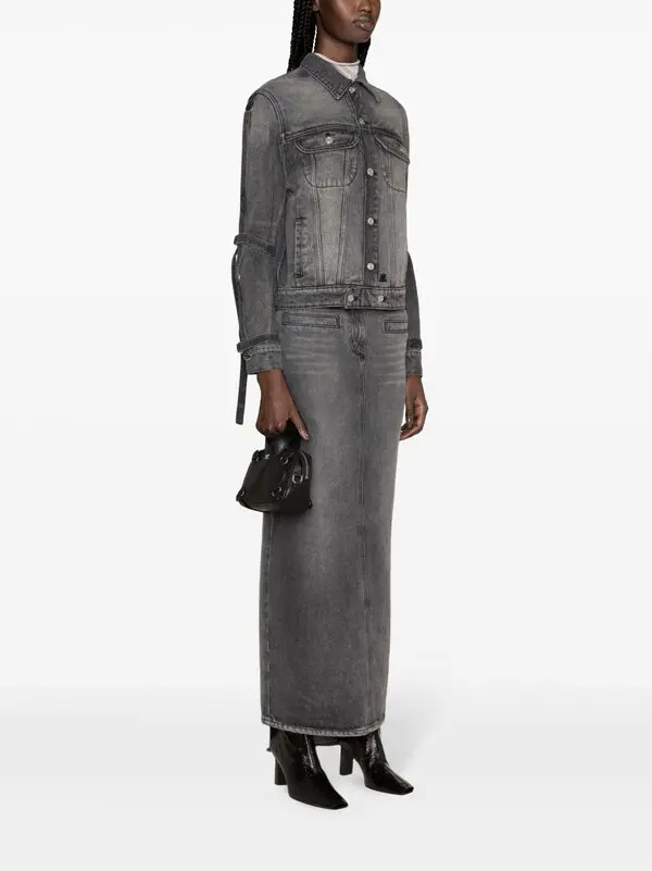 COURREGES Strap-embellished Denim Jacket
