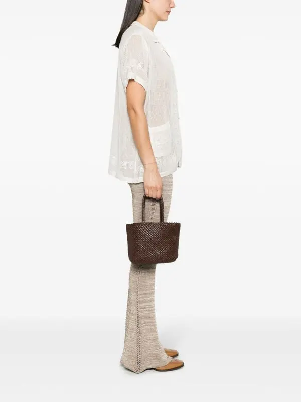 Dragon Diffusion Inside-out Leather Tote Bag - Brown
