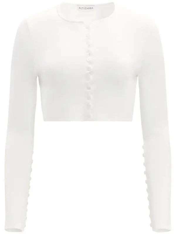 Altuzarra Haruni Knitted Top - White