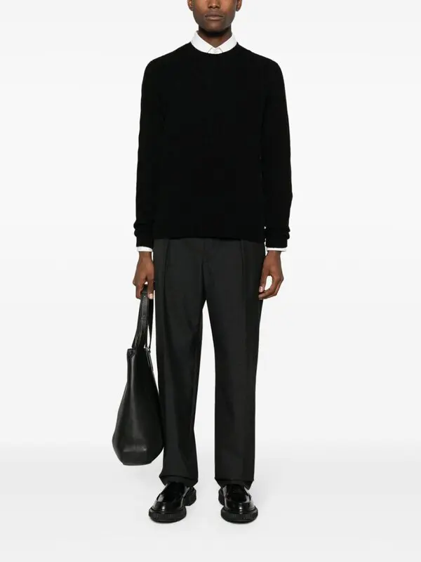 Ralph Lauren Purple Label Cable-knit Jumper - Black