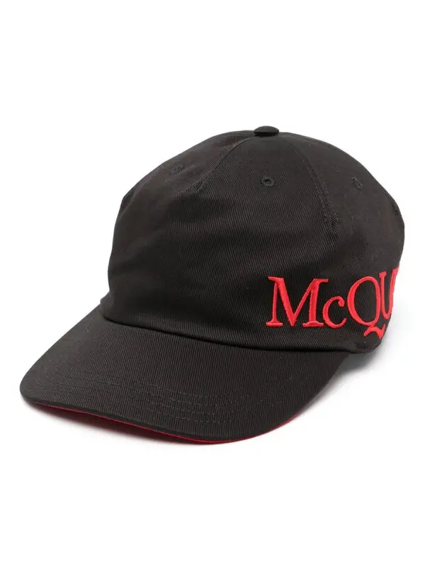Alexander McQueen Logo-embroidered Cap - Black