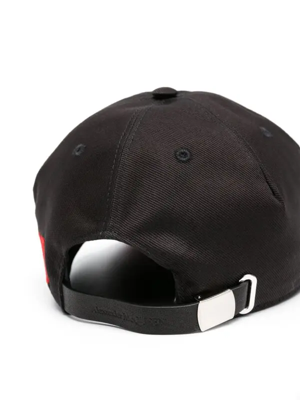 Alexander McQueen Logo-embroidered Cap - Black