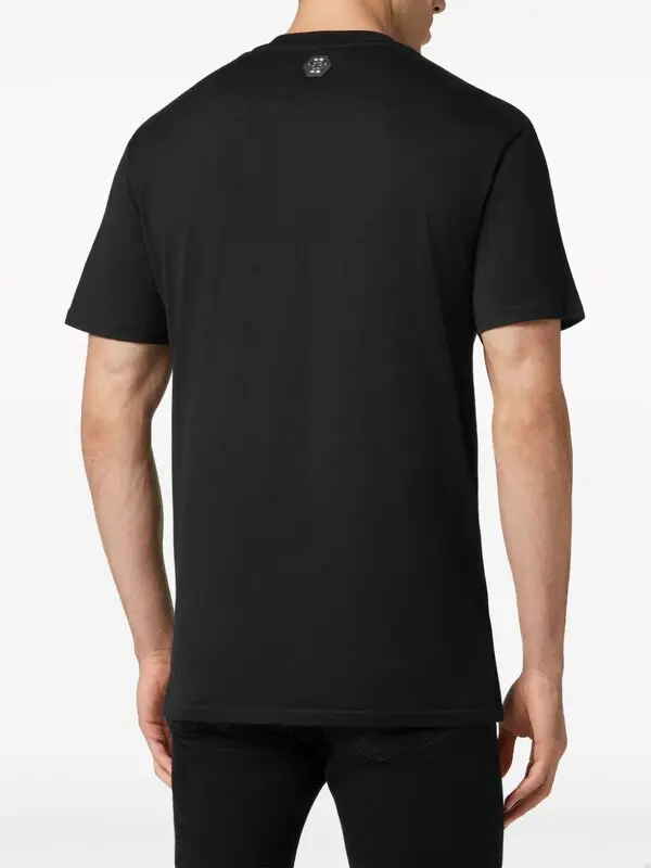 Philipp Plein Crystal-embellished Cotton T-shirt - Black