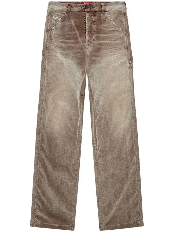 DIESEL® D-livery 068jf Straight-leg Jeans - Brown