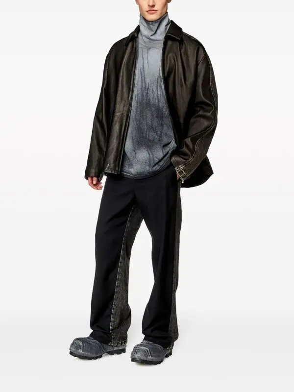 DIESEL® Panelled Straight Leg Trousers