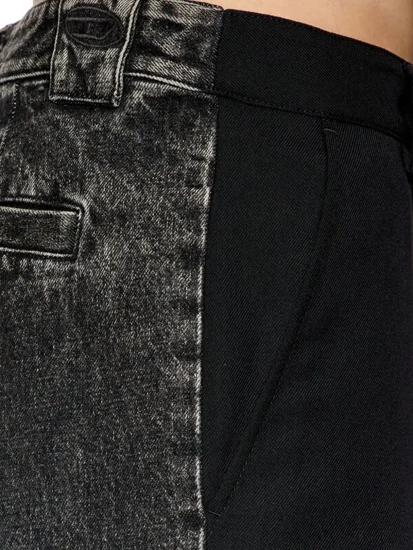 DIESEL® Panelled Straight Leg Trousers