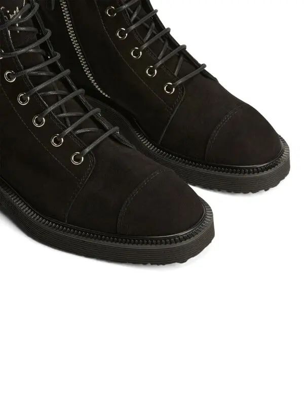 GIUSEPPE ZANOTTI Thora Lace-up Boots - Black