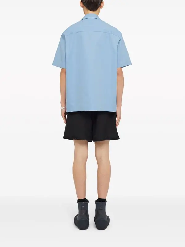 JIL SANDER Short-sleeve Cotton Shirt - Blue