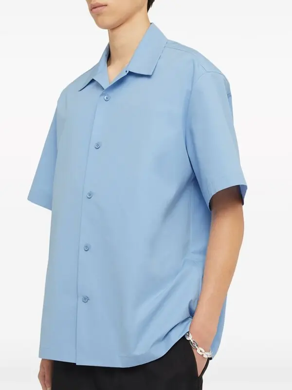 JIL SANDER Short-sleeve Cotton Shirt - Blue