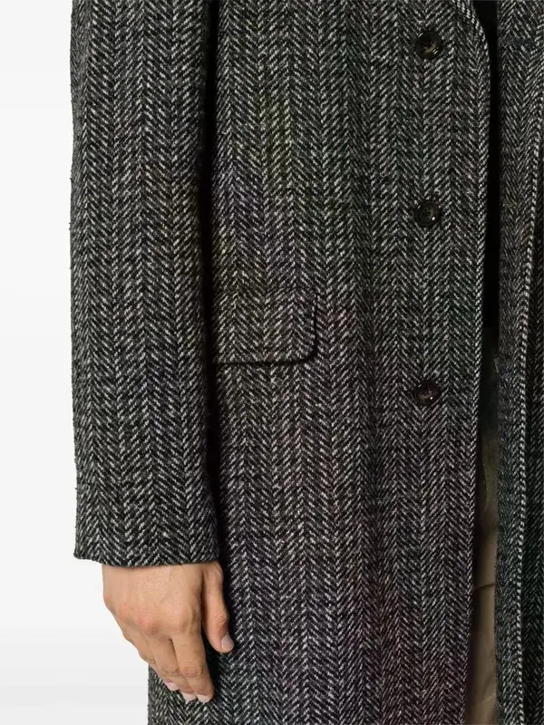 Aspesi Franz Single-breasted Bouclé Coat