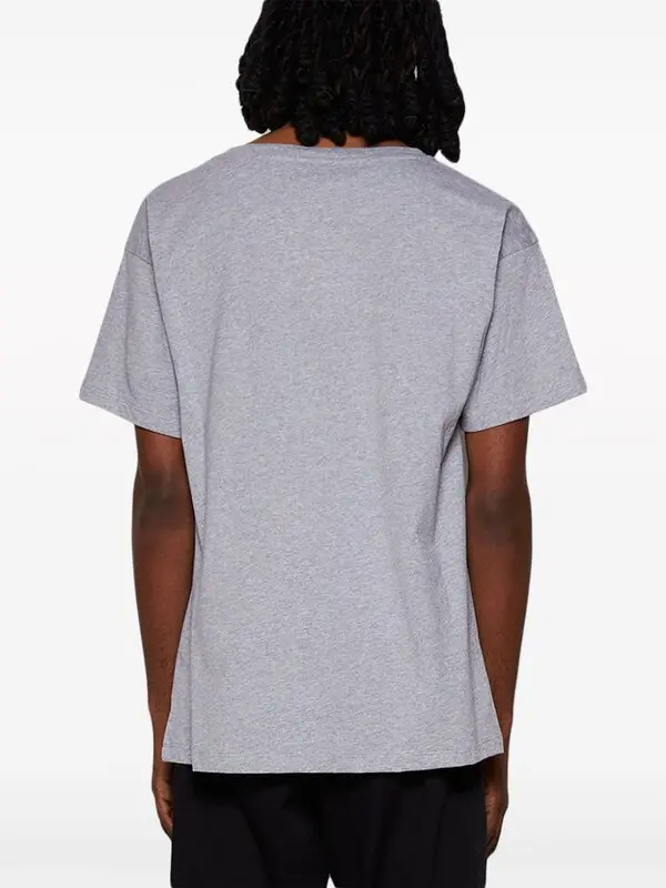 Bally Logo-print Mélange Cotton T-shirt - Grey
