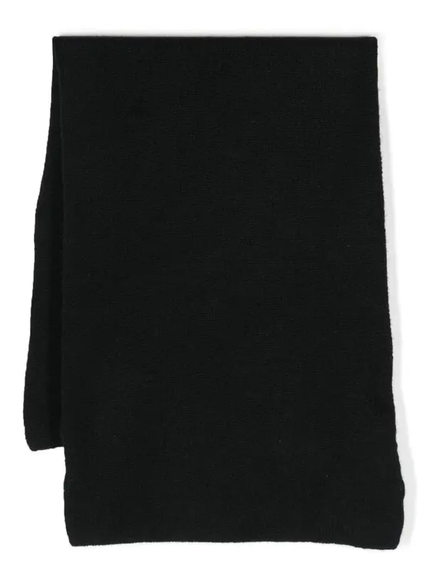 DELL'OGLIO Wraparound Cashmere Scarf - Black
