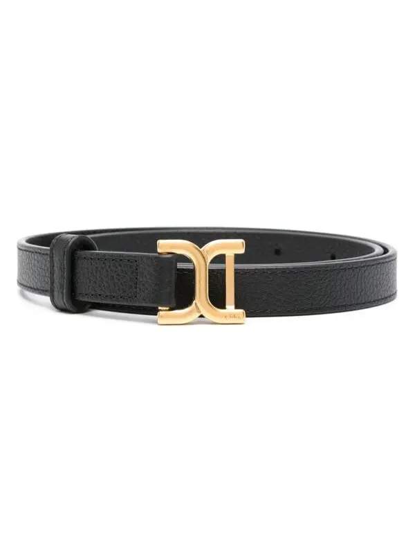 Chloé Marcie Leather Belt - Black