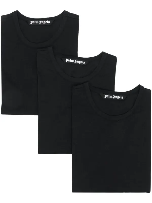 Palm Angels Plain Stretch-cotton T-shirt - White