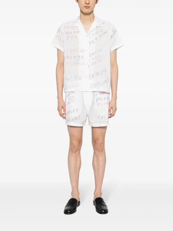 BODE Familial Hall Cotton Shorts