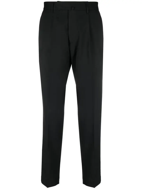 DELL'OGLIO Pleated Tapered Trousers