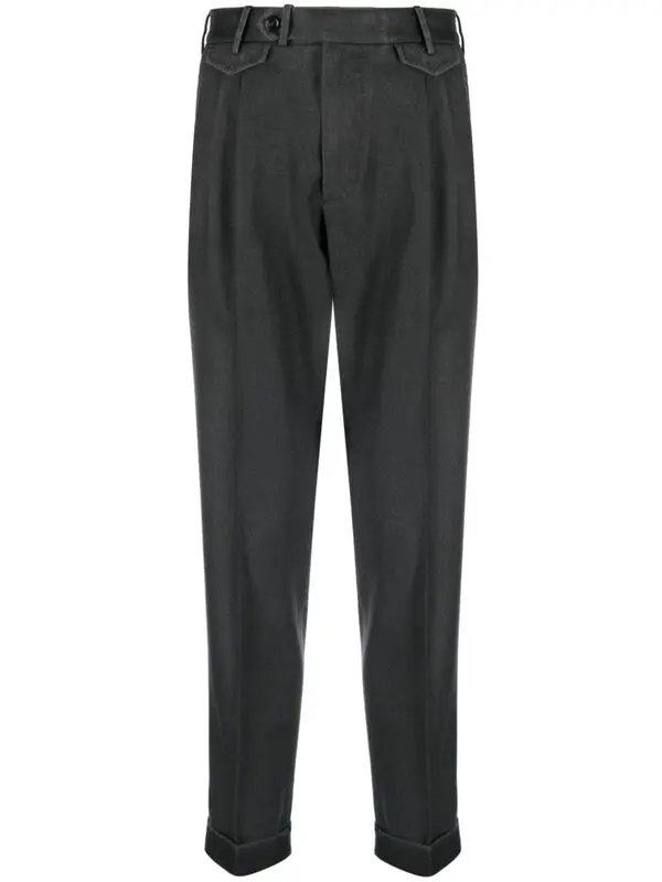 DELL'OGLIO Mario Mid-rise Trousers - Grey