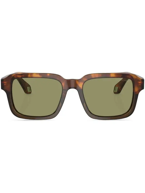 Giorgio Armani Rectangle-frame Sunglasses - Green