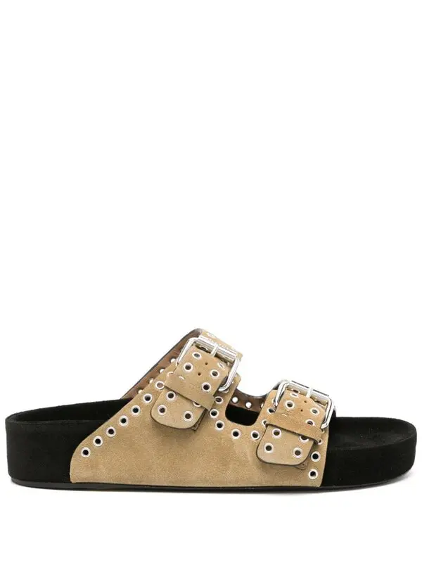 Isabel Marant Étoile Lennyo Eyelet-embellished Sandals