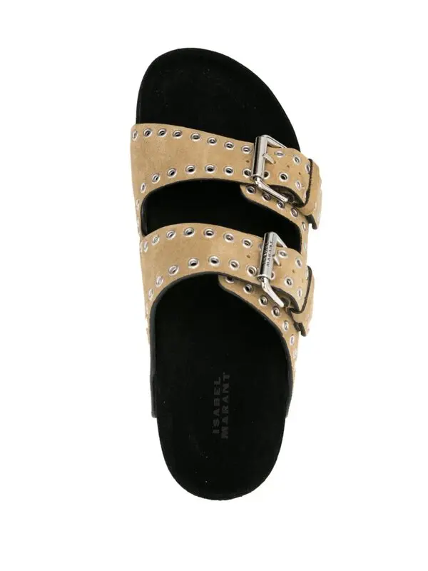 Isabel Marant Étoile Lennyo Eyelet-embellished Sandals