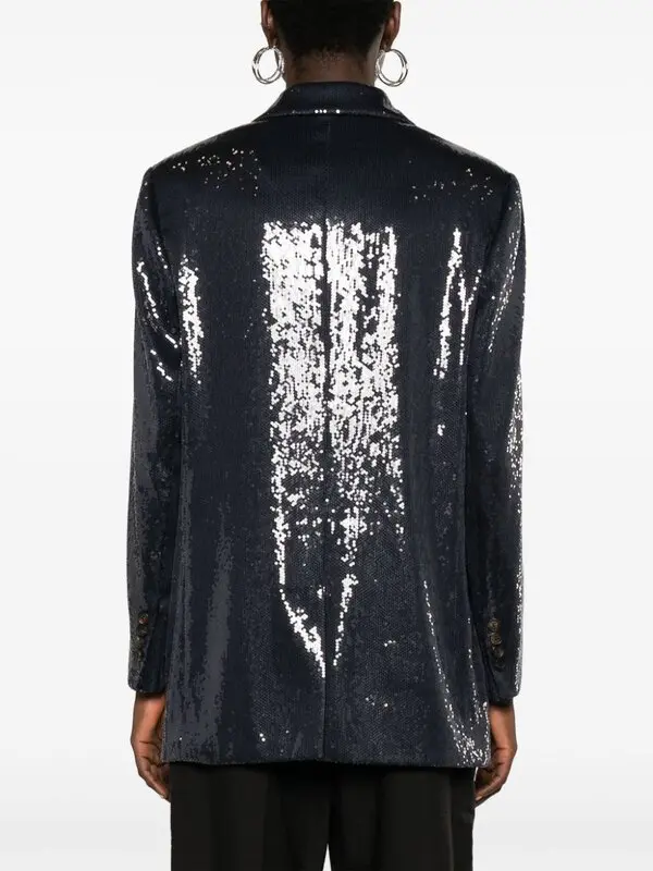 Brunello Cucinelli Sequin Embellished Single-breasted Blazer