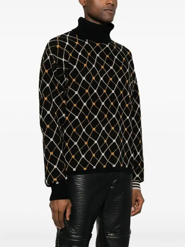 Random Identities Roll-neck Jacquard Jumper