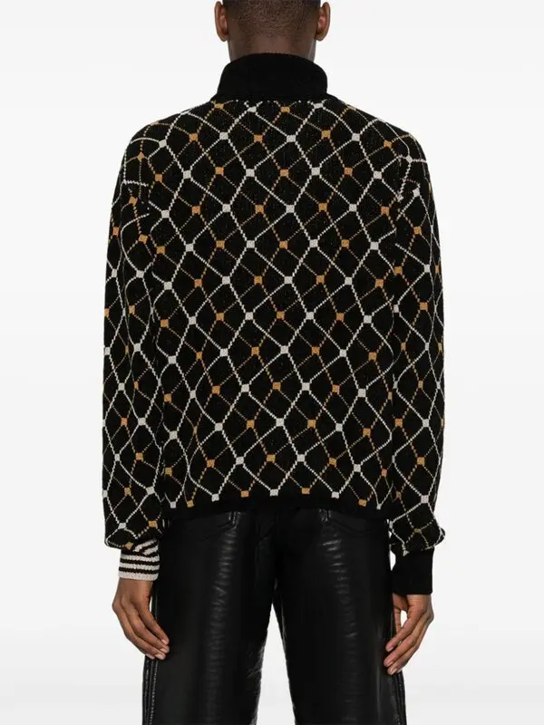 Random Identities Roll-neck Jacquard Jumper