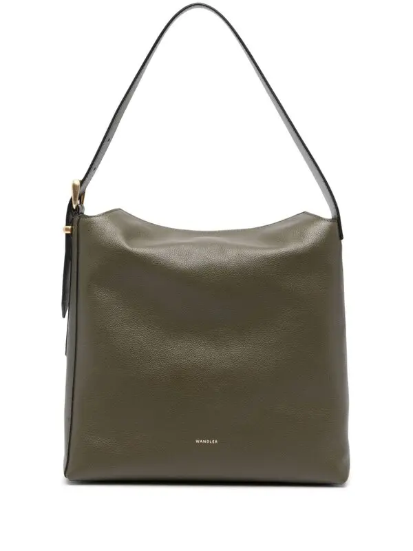 WANDLER Marli Leather Tote Bag - Green
