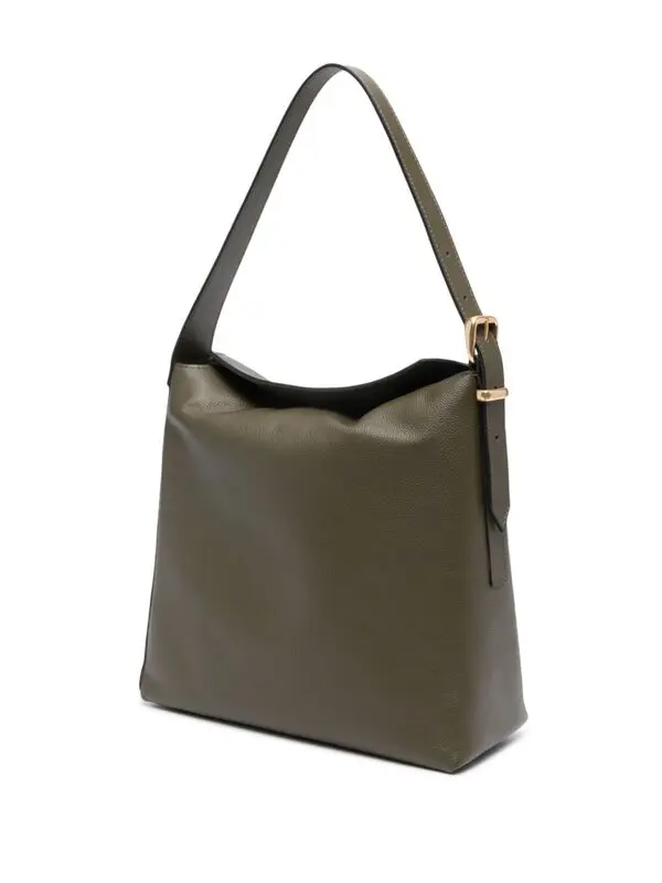 WANDLER Marli Leather Tote Bag - Green