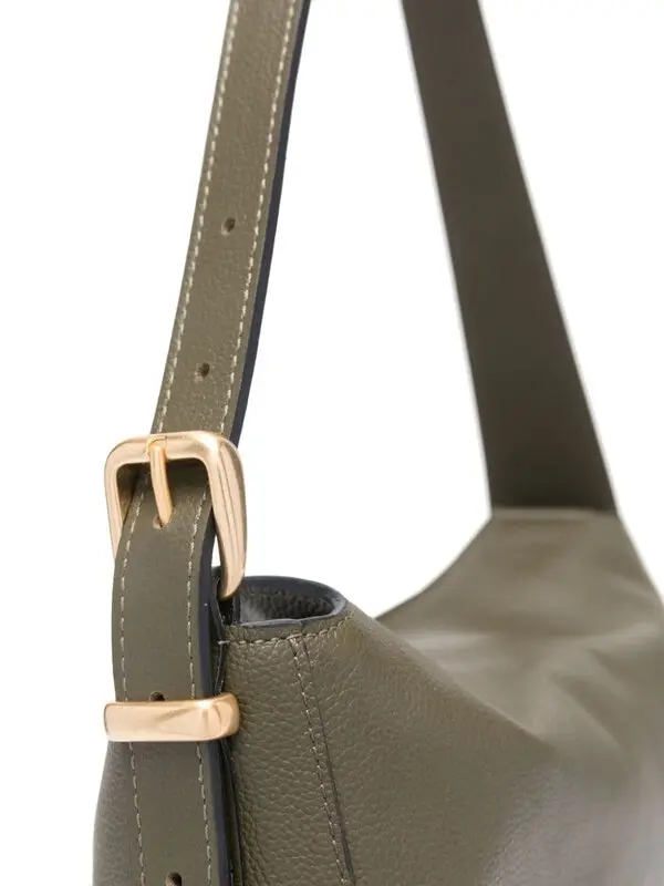 WANDLER Marli Leather Tote Bag - Green