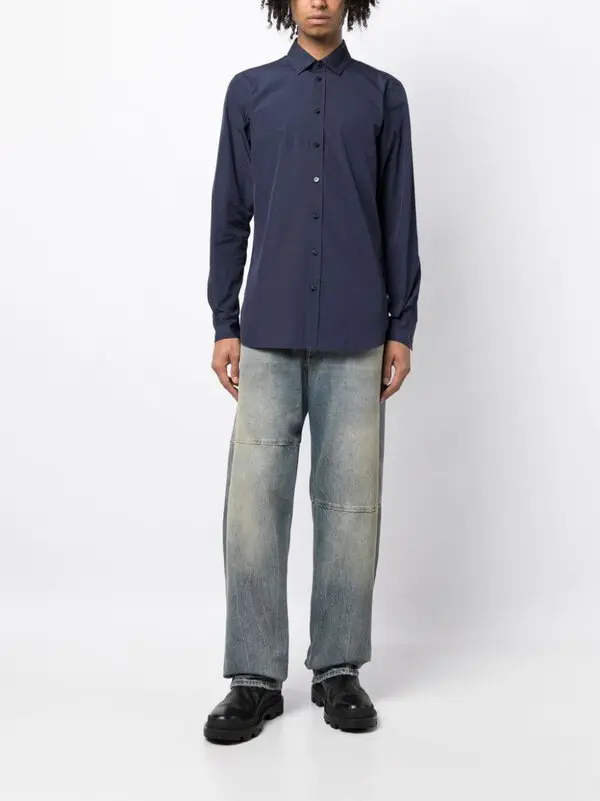 Moschino Logo-embroidered Cotton Shirt