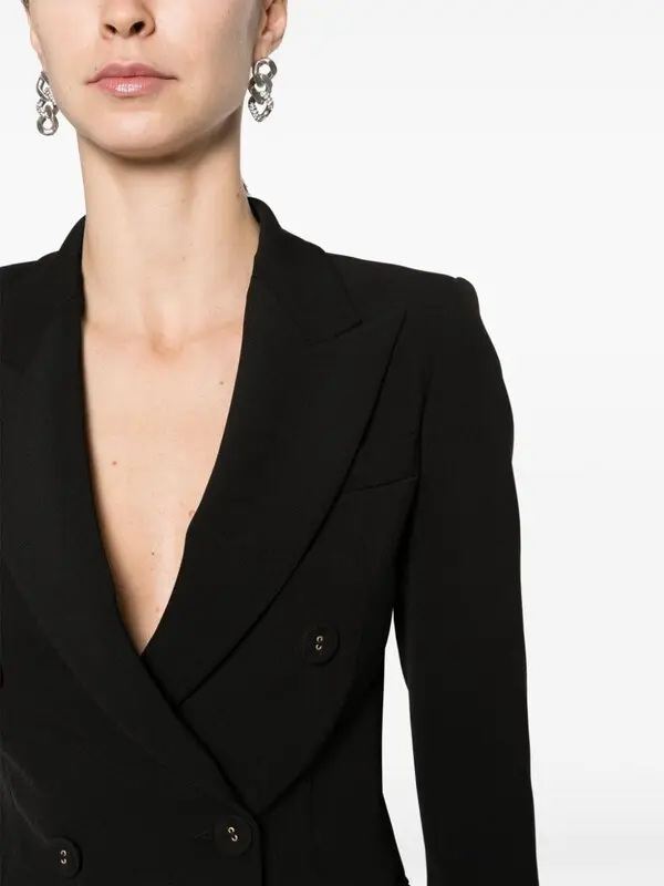 BLANCA VITA Double-breasted Blazer - Black