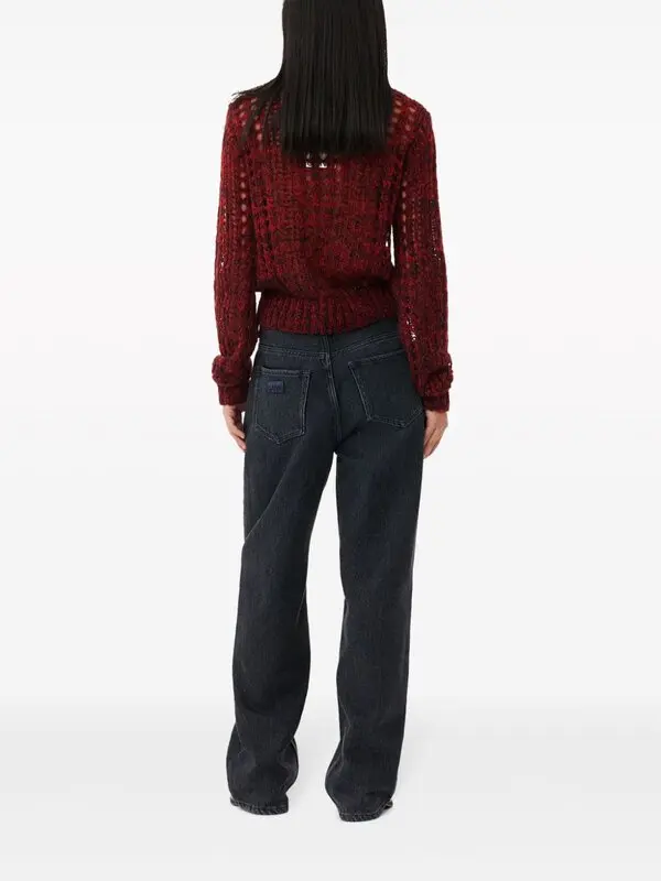 GANNI Drawstring-fastening Straight-leg Jeans