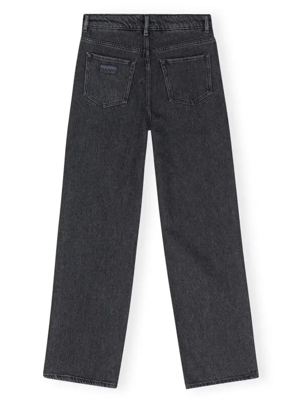 GANNI Drawstring-fastening Straight-leg Jeans