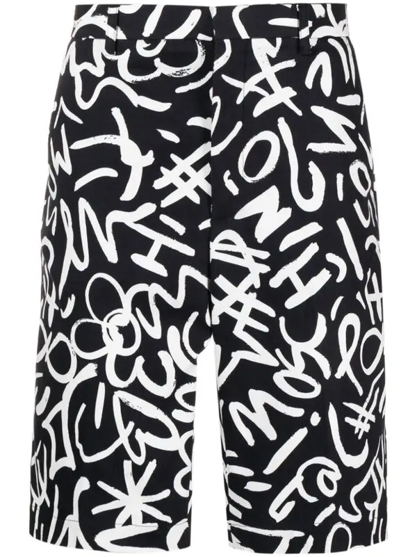 Moschino Monogram-print Chino Shorts