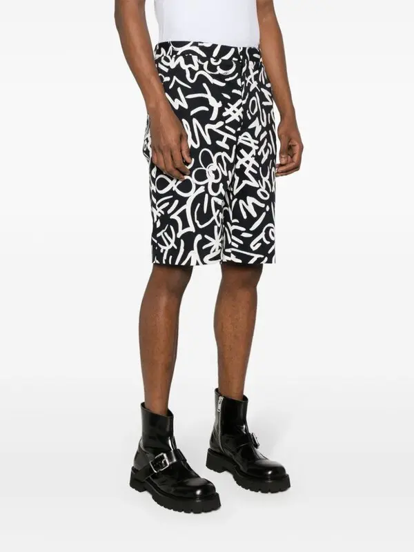 Moschino Monogram-print Chino Shorts