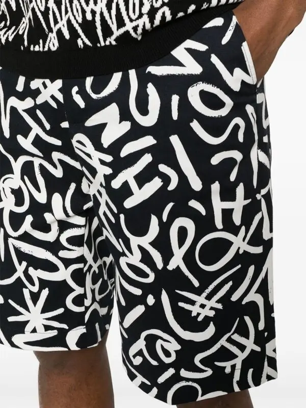 Moschino Monogram-print Chino Shorts