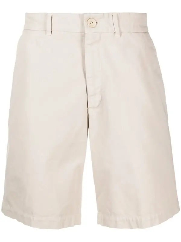 Brunello Cucinelli Knee-length Twill Bermuda Shorts - Neutrals