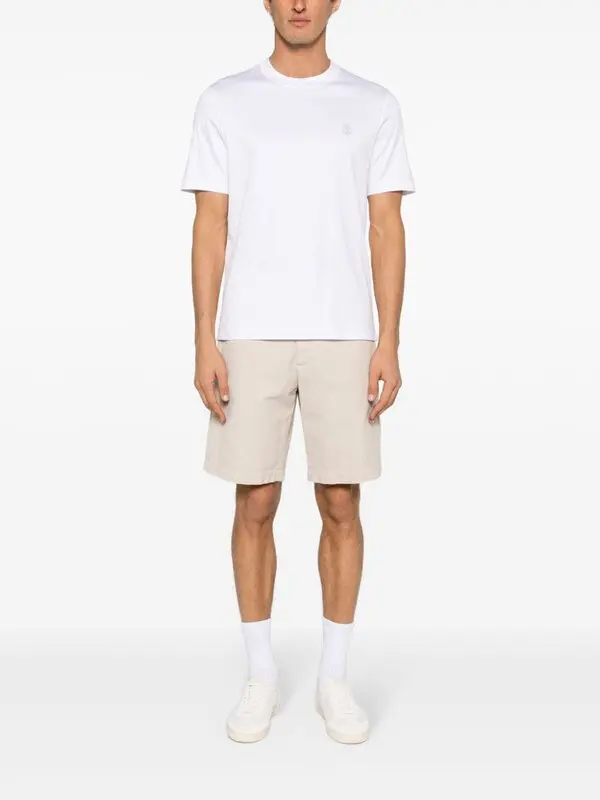 Brunello Cucinelli Knee-length Twill Bermuda Shorts - Neutrals