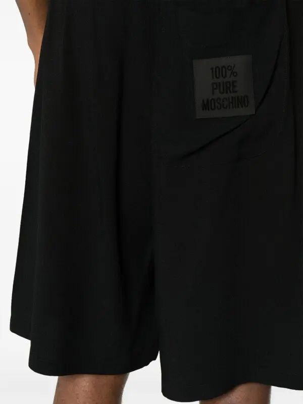Moschino Patch Crepe Shorts