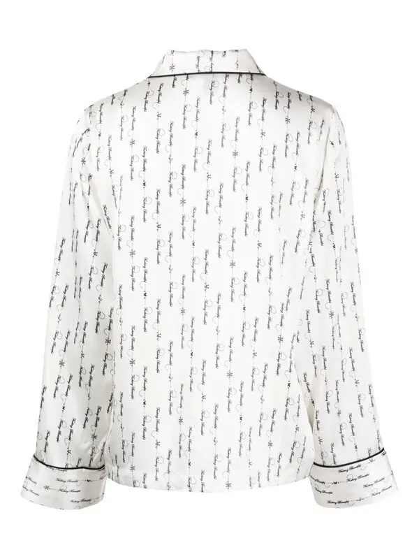 Kiki De Montparnasse Fucking Beautiful Logo-print Pajama Top - White